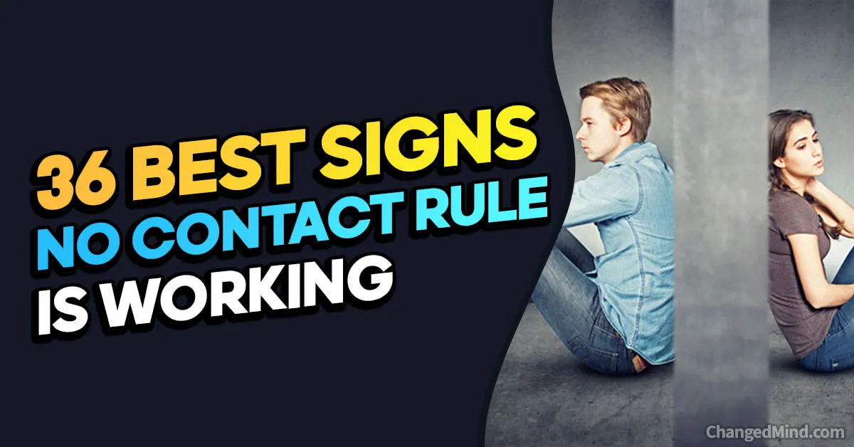 36 Signs The No Contact Rule Is Working: The Silent Clues You're ...